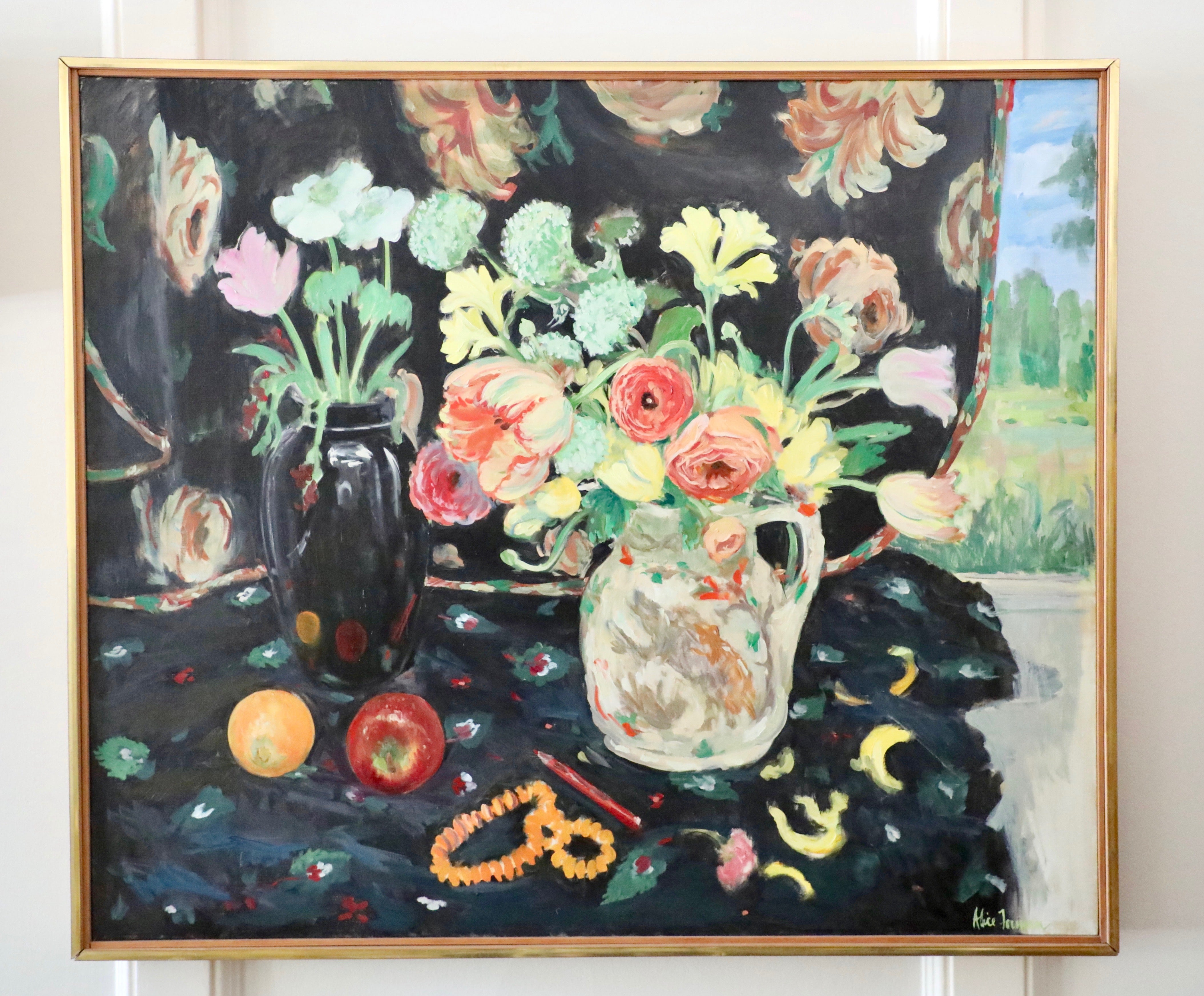 Alice Forman, Floral Still Life, Ranunculus – Tableau Art and Objects